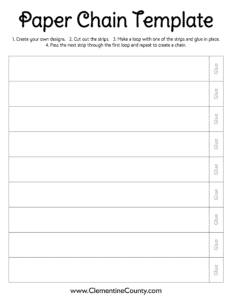 Free Printable Christmas Chains to Color | Clementine County