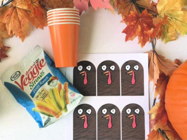 Easy Turkey Snack Craft {Free Printable} | Clementine County