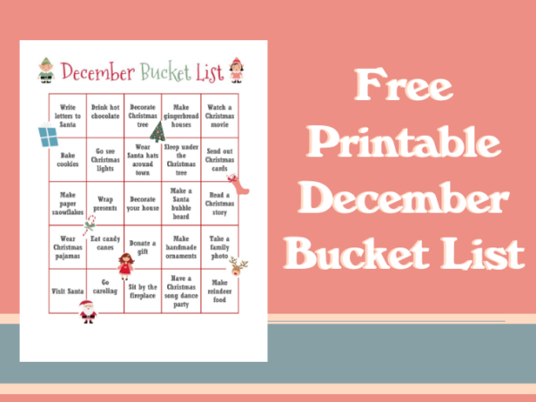 Free December Bucket List Printable | Clementine County