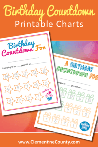 Free Birthday Countdown Printable | Clementine County