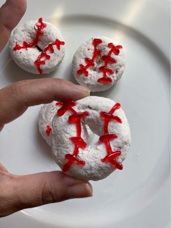 Easy Baseball Donuts | Clementine County