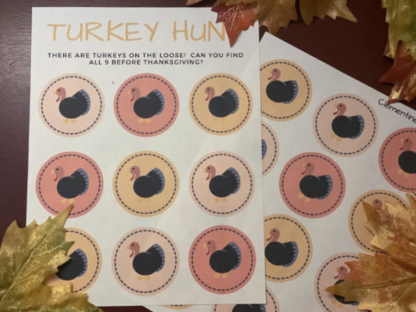 Free Thanksgiving Turkey Hunt Printable | Clementine County