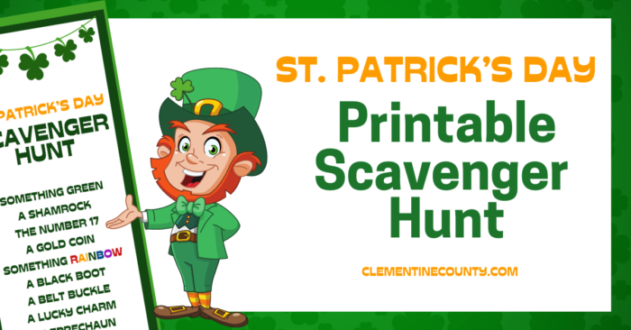 Free St. Patrick’s Day Scavenger Hunt | Clementine County